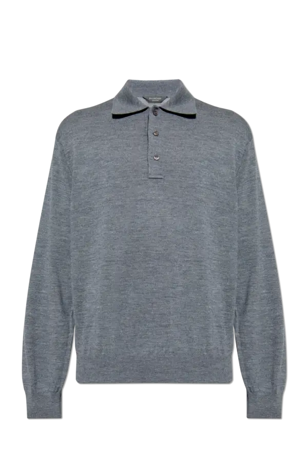 Balenciaga Wool Polo - Grey