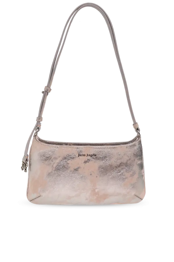 Palm Angels Vintage-effect Shoulder Bag - Silver