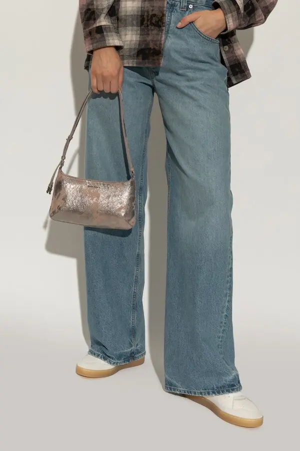 Palm Angels Vintage-effect Shoulder Bag - Silver