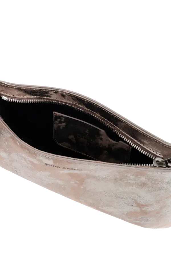 Palm Angels Vintage-effect Shoulder Bag - Silver