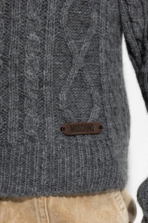 Moschino Cardigan With Decorative Knit - Multicolour