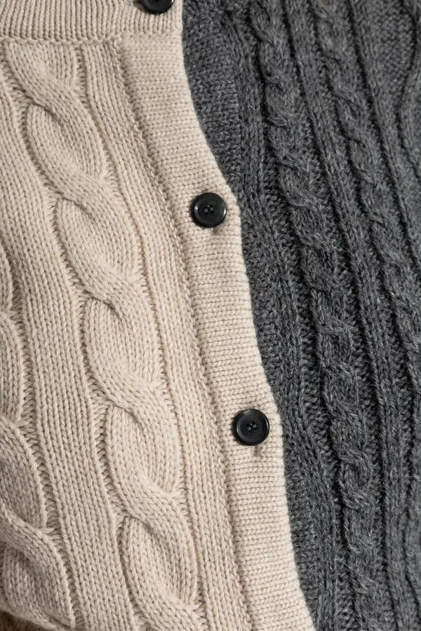 Moschino Cardigan With Decorative Knit - Multicolour