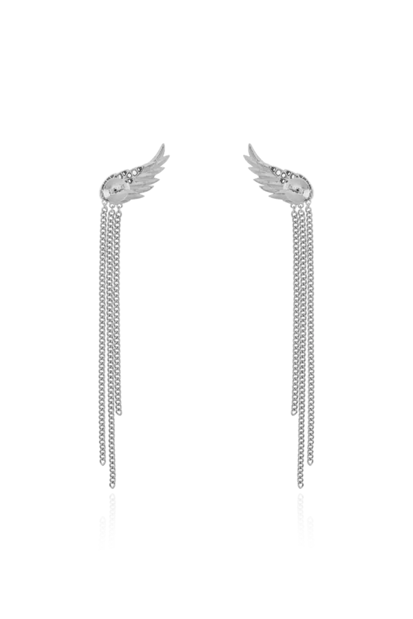Zadig&Voltaire Wing Motif Dangle Earrings