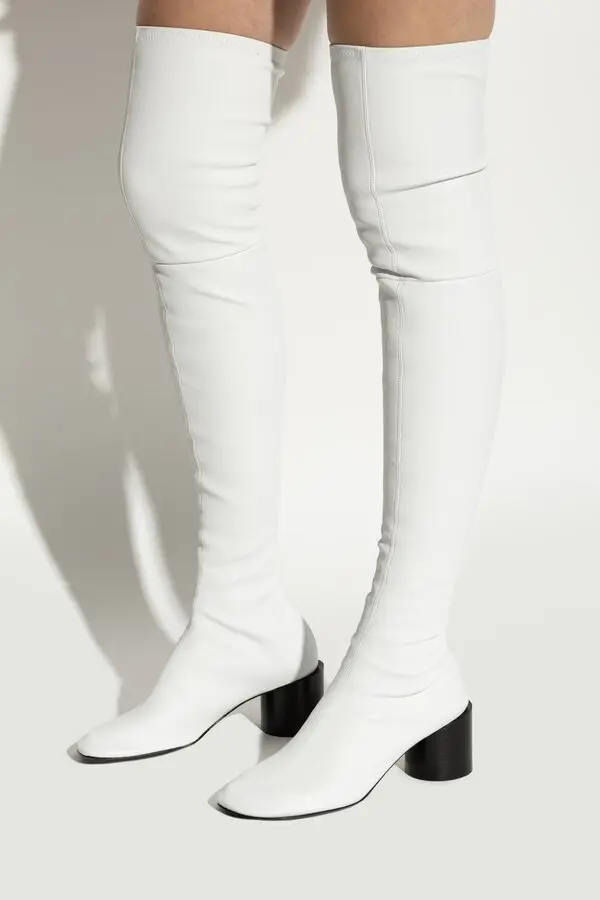 JIL SANDER Leather Knee-high Boots