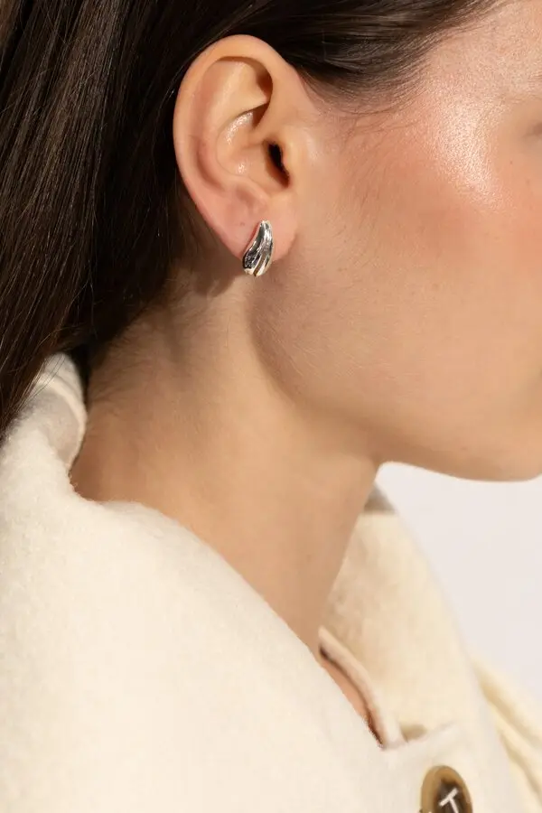 Tory Burch Brass Earrings - Silver
