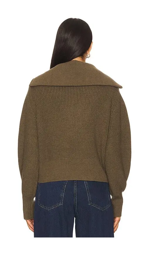 Varley Maura Half Zip Rib Knit