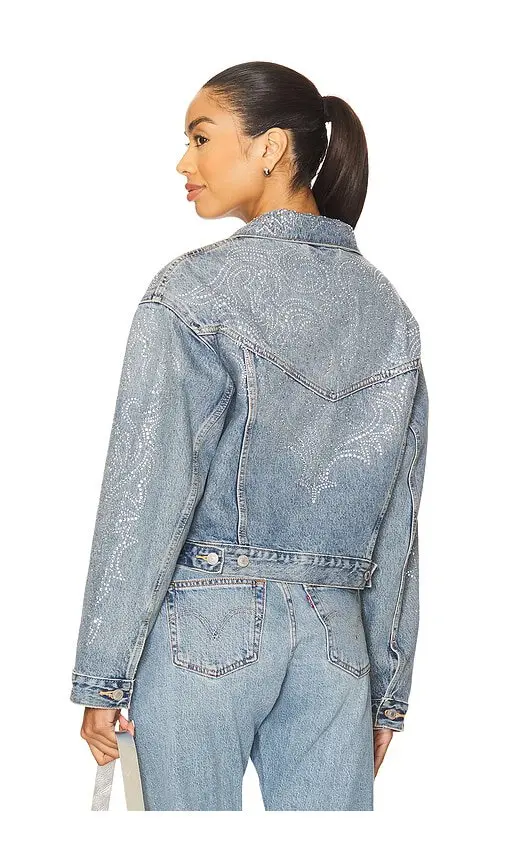 LEVI'S Embellished Denim Trucker Jacket