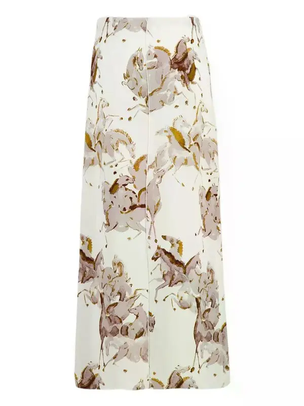 Altuzarra Printed Midi Skirt