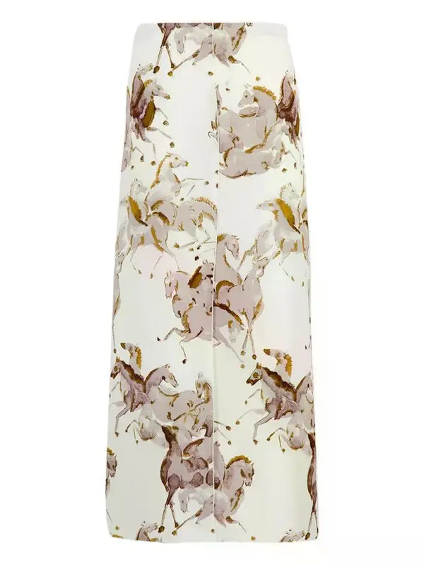 Altuzarra Printed Midi Skirt