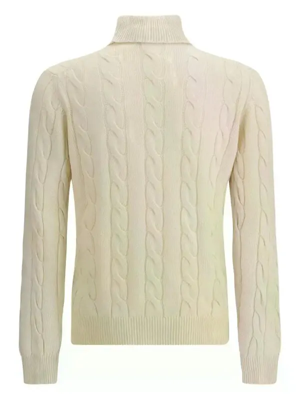 ARAGONA Cable-knit Sweater - Neutrals