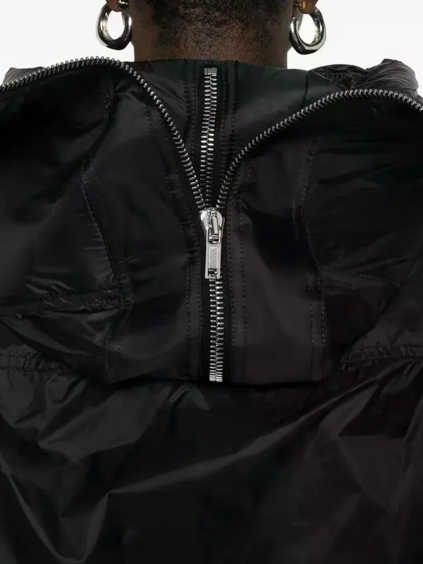 Rick Owens Hooded Jacket With Drawstring Detail
