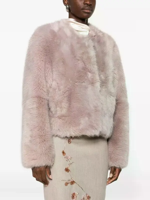 STAND STUDIO Halle Faux Fur Jacket