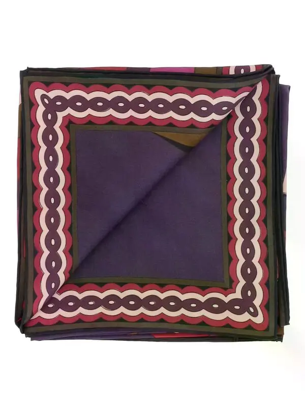 Emilio Pucci Graphic-print Silk Scarf - Purple