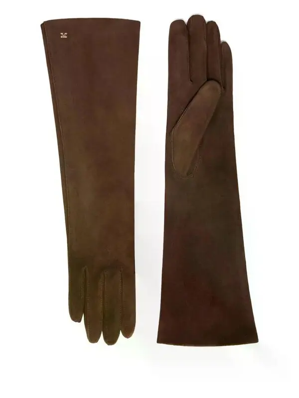 Max Mara Afideesuede Gloves - Brown