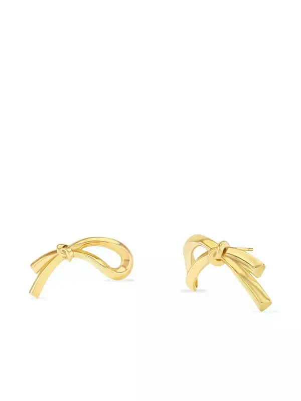 Lizzie Mandler 18k Yellow Knot Earrings - Gold