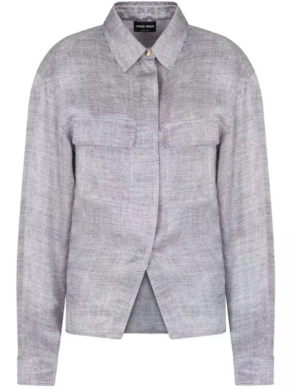 Giorgio Armani Asymmetric Button-placket Shirt