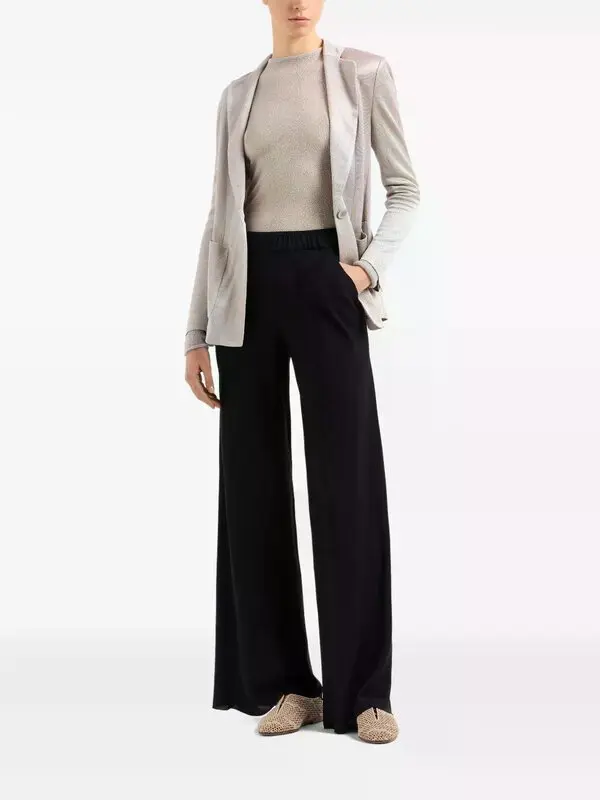 Giorgio Armani Wide Leg Silk Pants