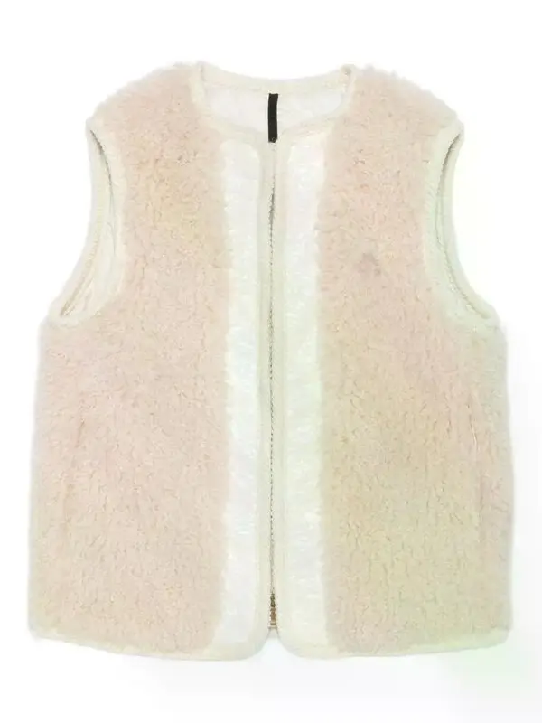 Moncler Sleeveless Zip-up Jacket - Neutrals