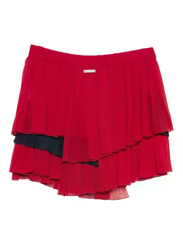 Iceberg Pleated Tiered Skirt