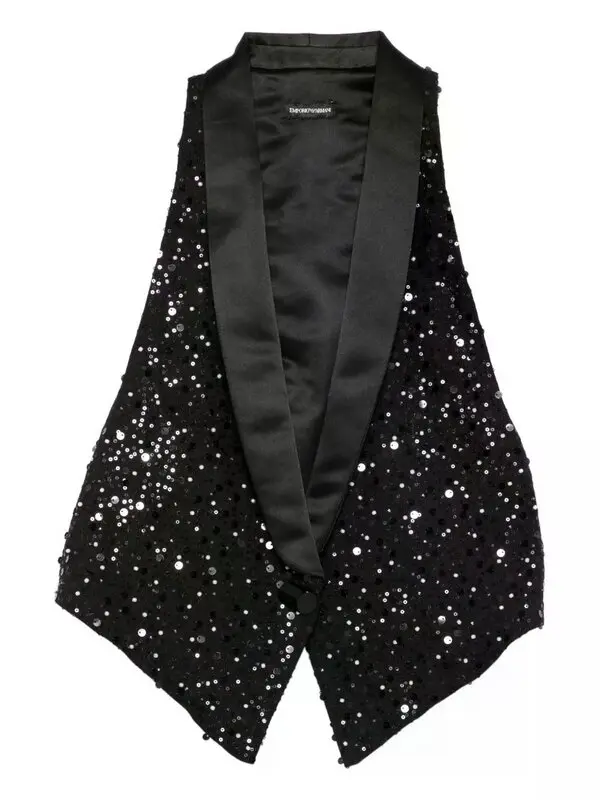 Emporio Armani Sequin-embellished Waistcoat