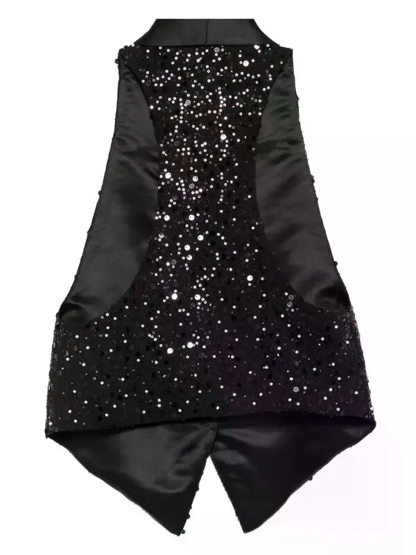 Emporio Armani Sequin-embellished Waistcoat