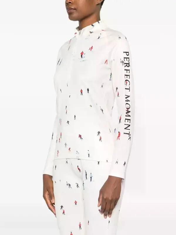 Perfect Moment Printed Long Sleeve Top