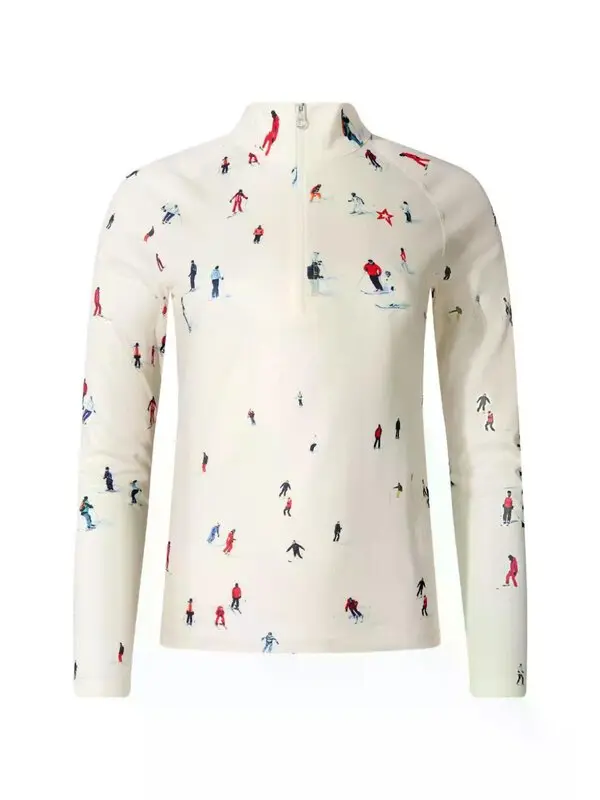 Perfect Moment Ski Scene" Print Base Layer Top