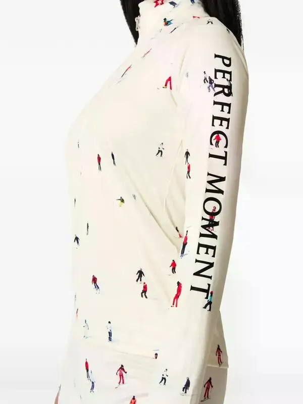 Perfect Moment Ski Scene" Print Base Layer Top
