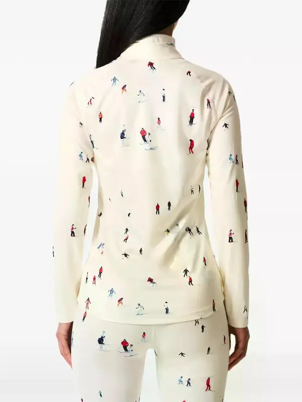 Perfect Moment Ski Scene" Print Base Layer Top