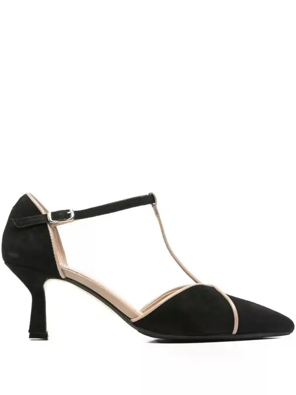 L ARIANNA 70mm Suede T-strap Pumps