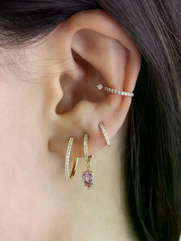 Zoe Chicco 14k Yellow Diamond Ear Cuff