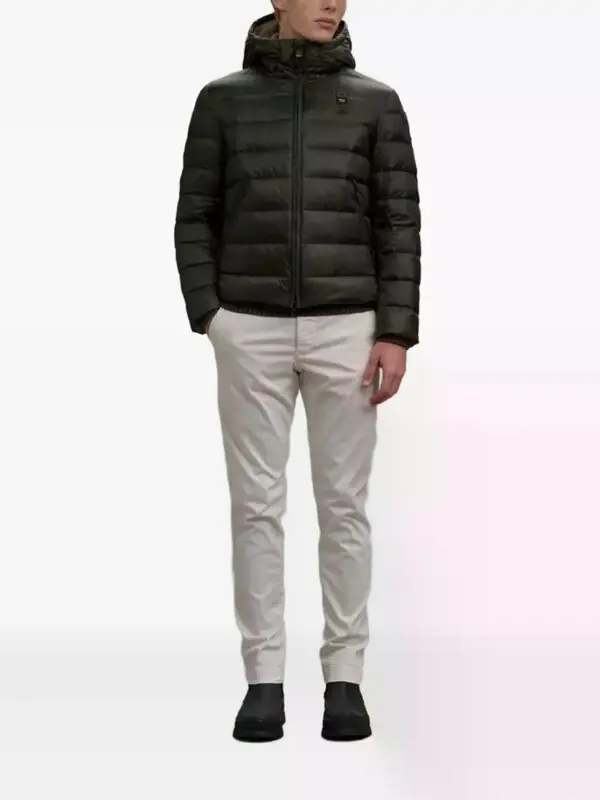 BLAUER. Quilted Hooded Jacket