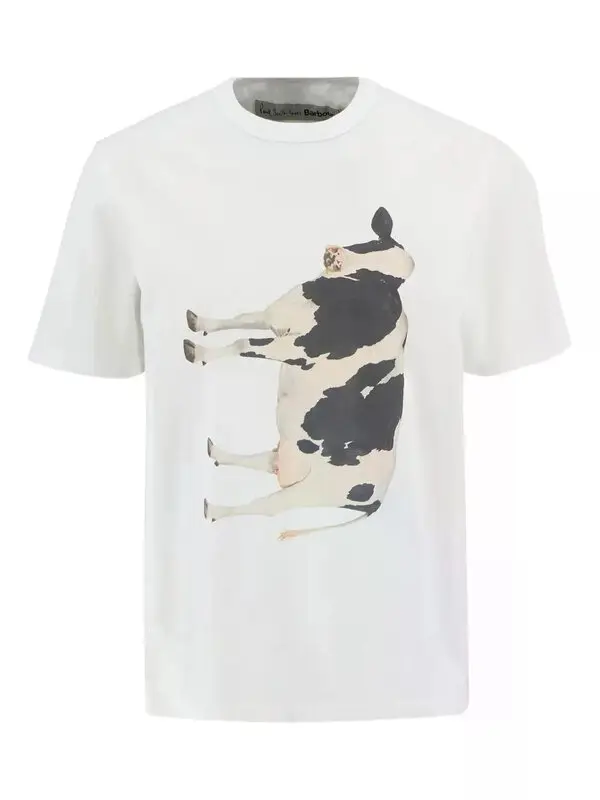 Barbour Paul Smith Cow-print T-shirt - White