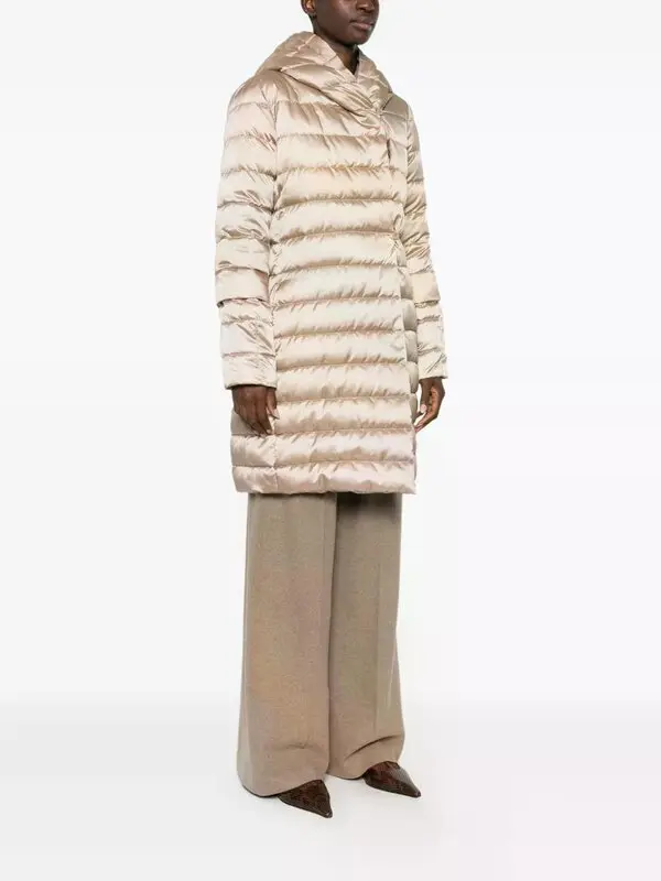Max Mara Padded Long Coat - Neutrals