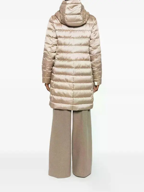 Max Mara Padded Long Coat - Neutrals