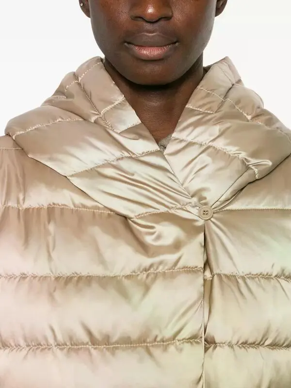 Max Mara Padded Long Coat - Neutrals