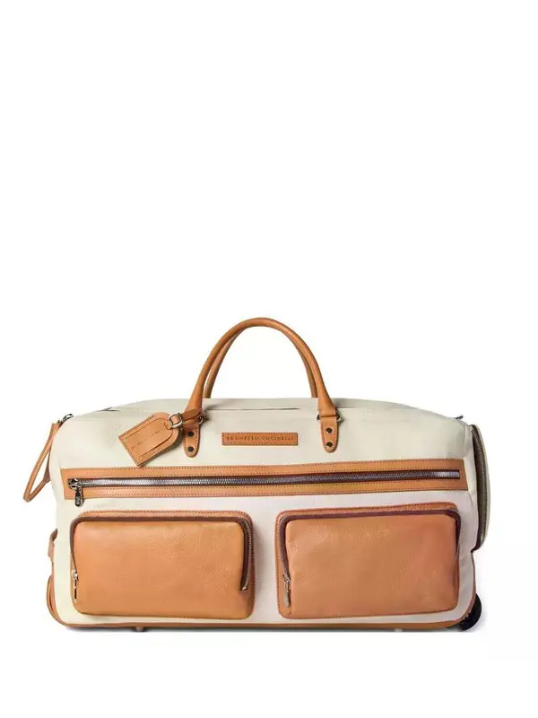 Brunello Cucinelli Zipped Holdall Bag - Neutrals