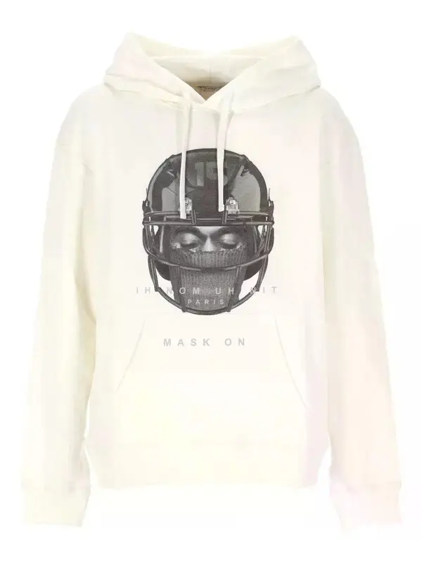 IH NOM UH NIT Graphic-print Hoodie - Neutrals