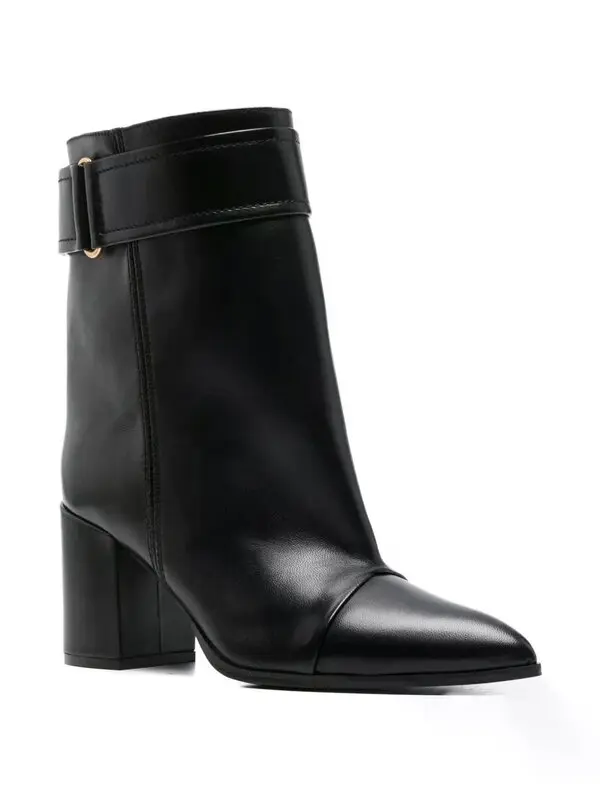 LELLA BALDI Buckled Ankle Boots