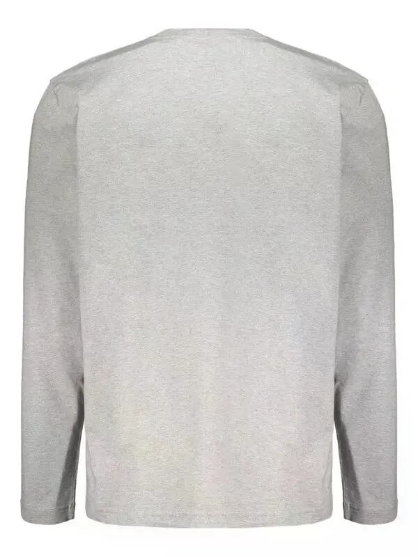 Off-White Long-sleeve Round-collar T-shirt