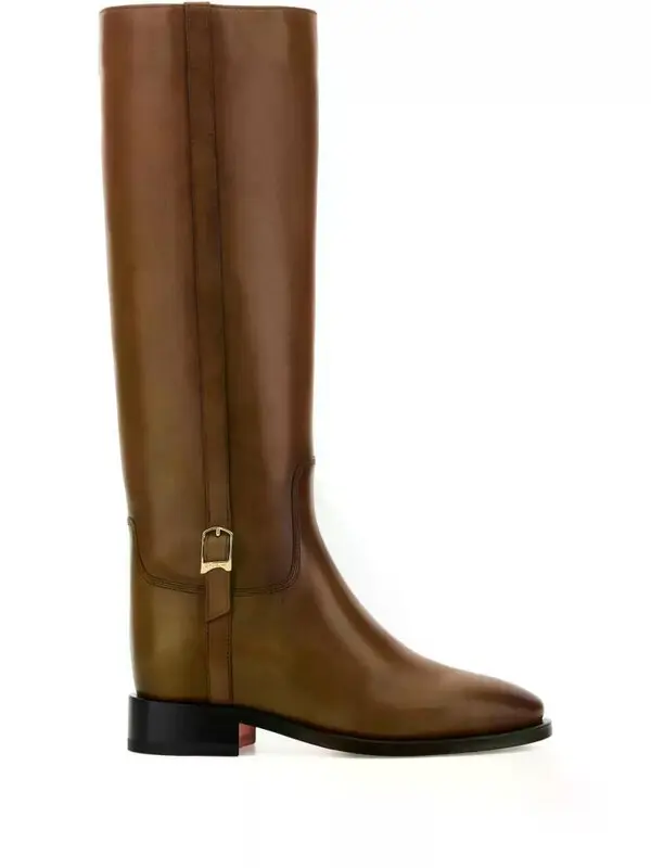 Santoni Buckle-detail Knee-high Boots