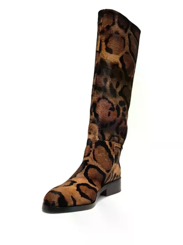 LE SILLA Animal Print Strap Boots