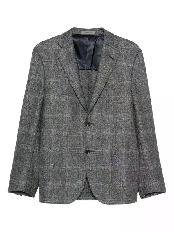 Corneliani Checked Single-breasted Blazer