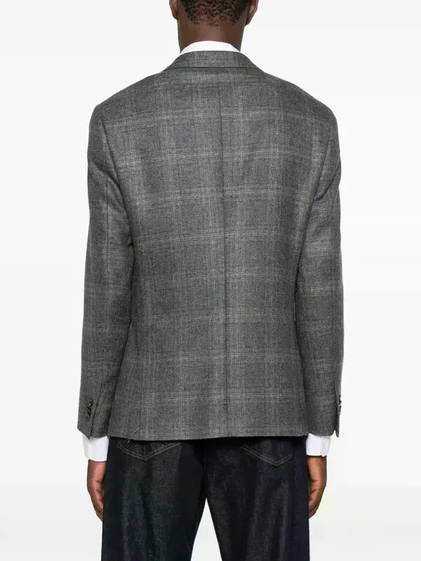 Corneliani Checked Single-breasted Blazer