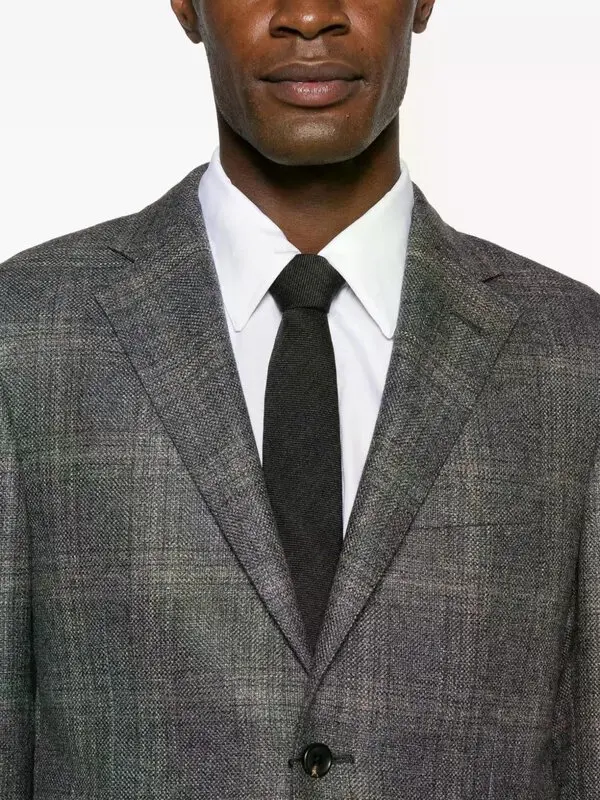 Corneliani Checked Single-breasted Blazer