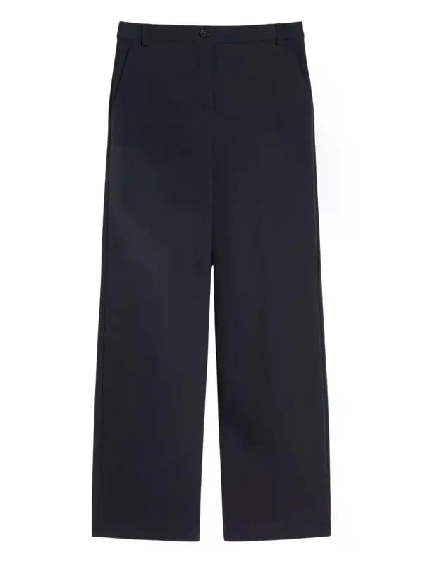 Max Mara Stretch-design Wide Leg Pants - Blue