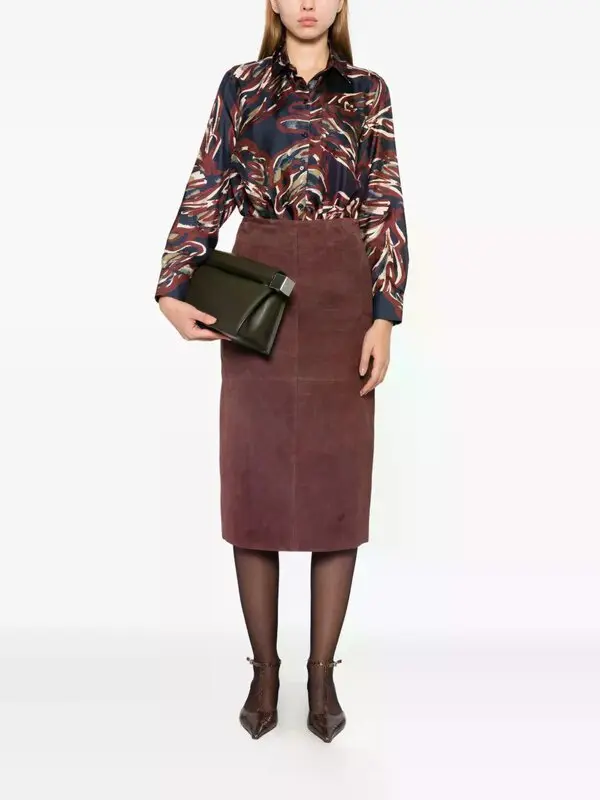 Max Mara Abstract-pattern Buttoned Shirt