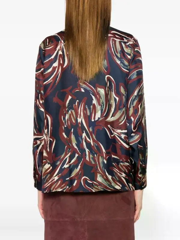 Max Mara Abstract-pattern Buttoned Shirt