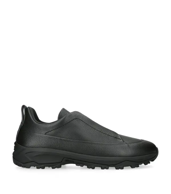 Zegna Leather Monte Sneakers