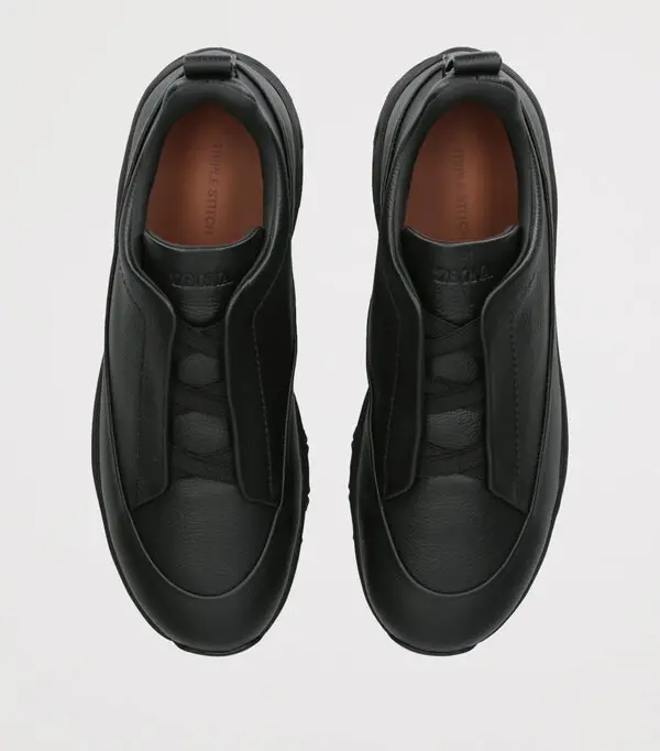 Zegna Leather Monte Sneakers